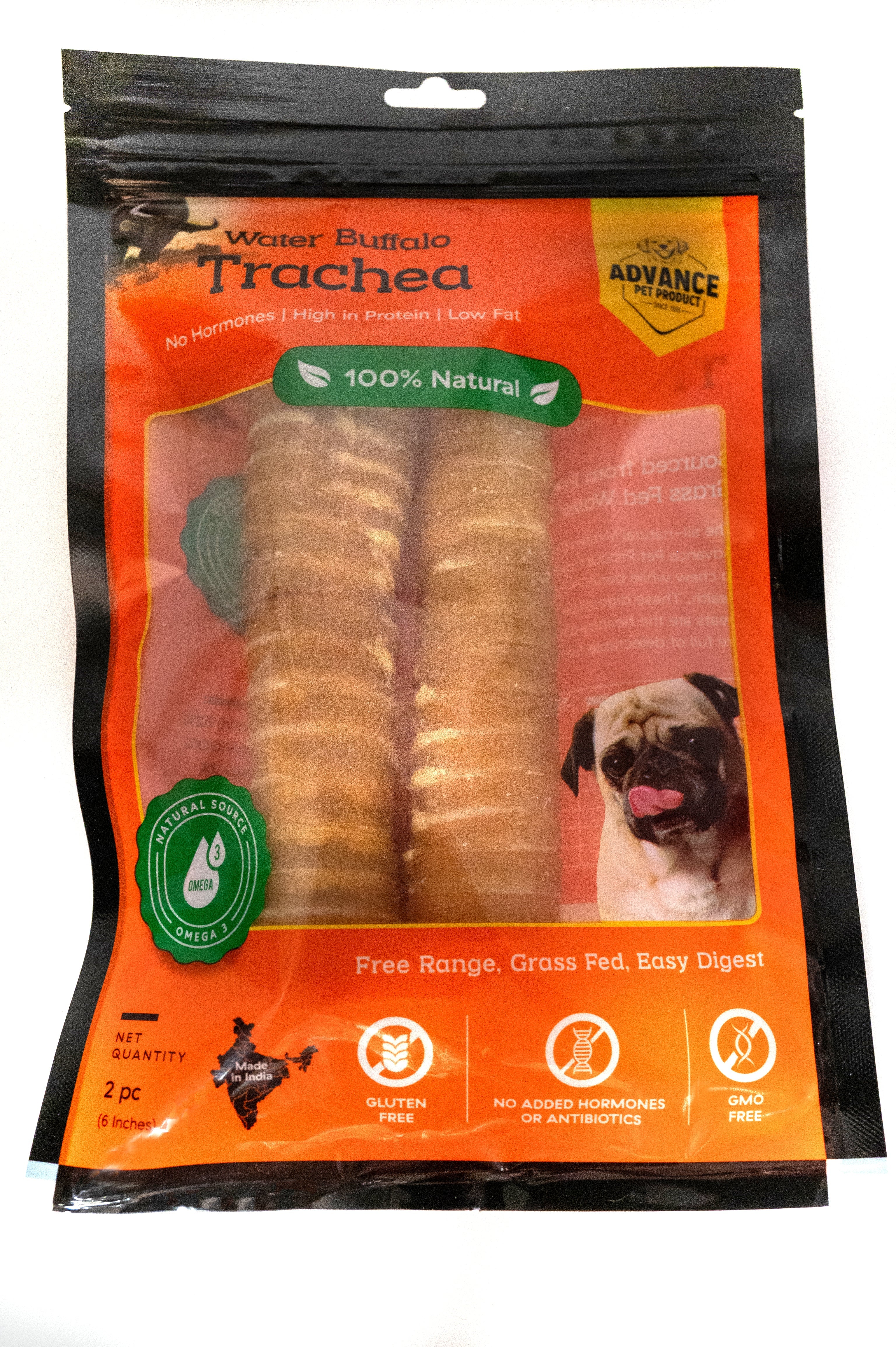 100% Natural Water Buffalo Trachea Dog Treats – High Keratin Chew for ...