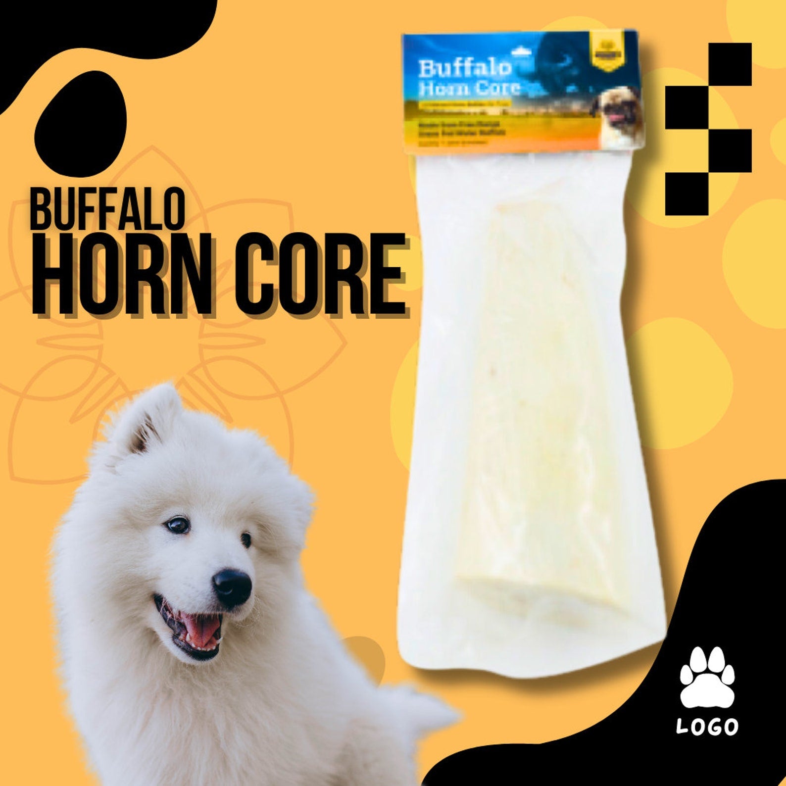 Water Buffalo Horn Core – Natural, Long-Lasting Dog Chew for Aggressiv ...
